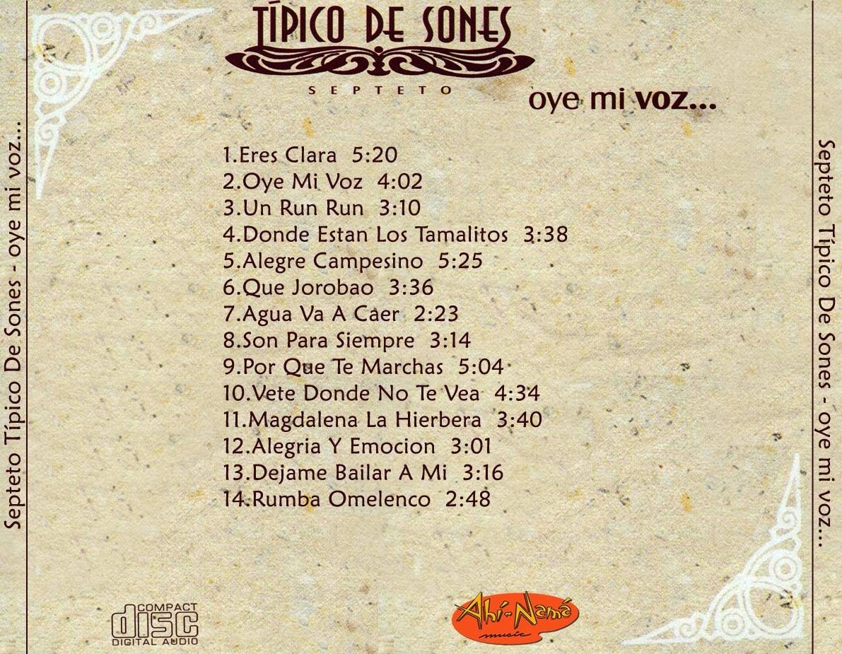 Son Soneando Septeto Típico De Sones Oye Mi Voz