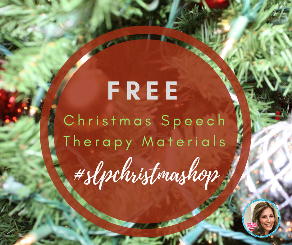 Free Christmas Speech Therapy Activities | #slpchristmashop - The Pedi ...