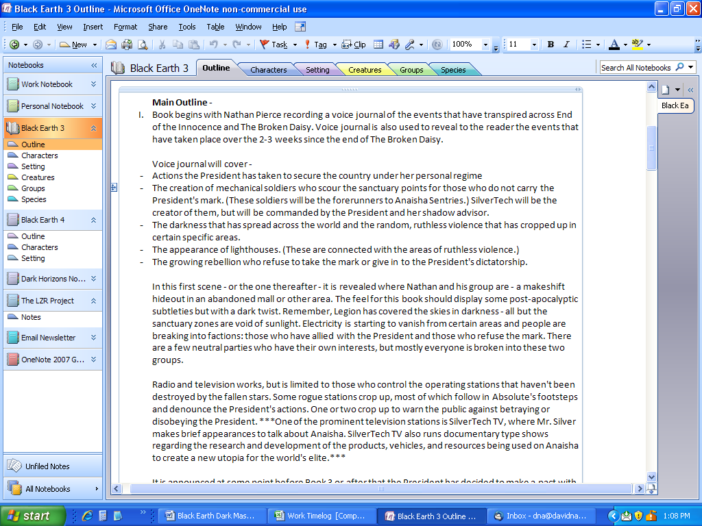 David N. Alderman: Microsoft OneNote - An Author's Best Friend