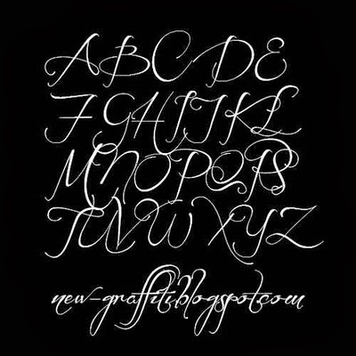 Graffiti Wall: Graffiti font cursive