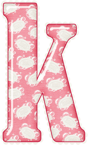 Abecedario Rosa con Burbujas. Pink Alphabet with Bubbles. - Oh my ...