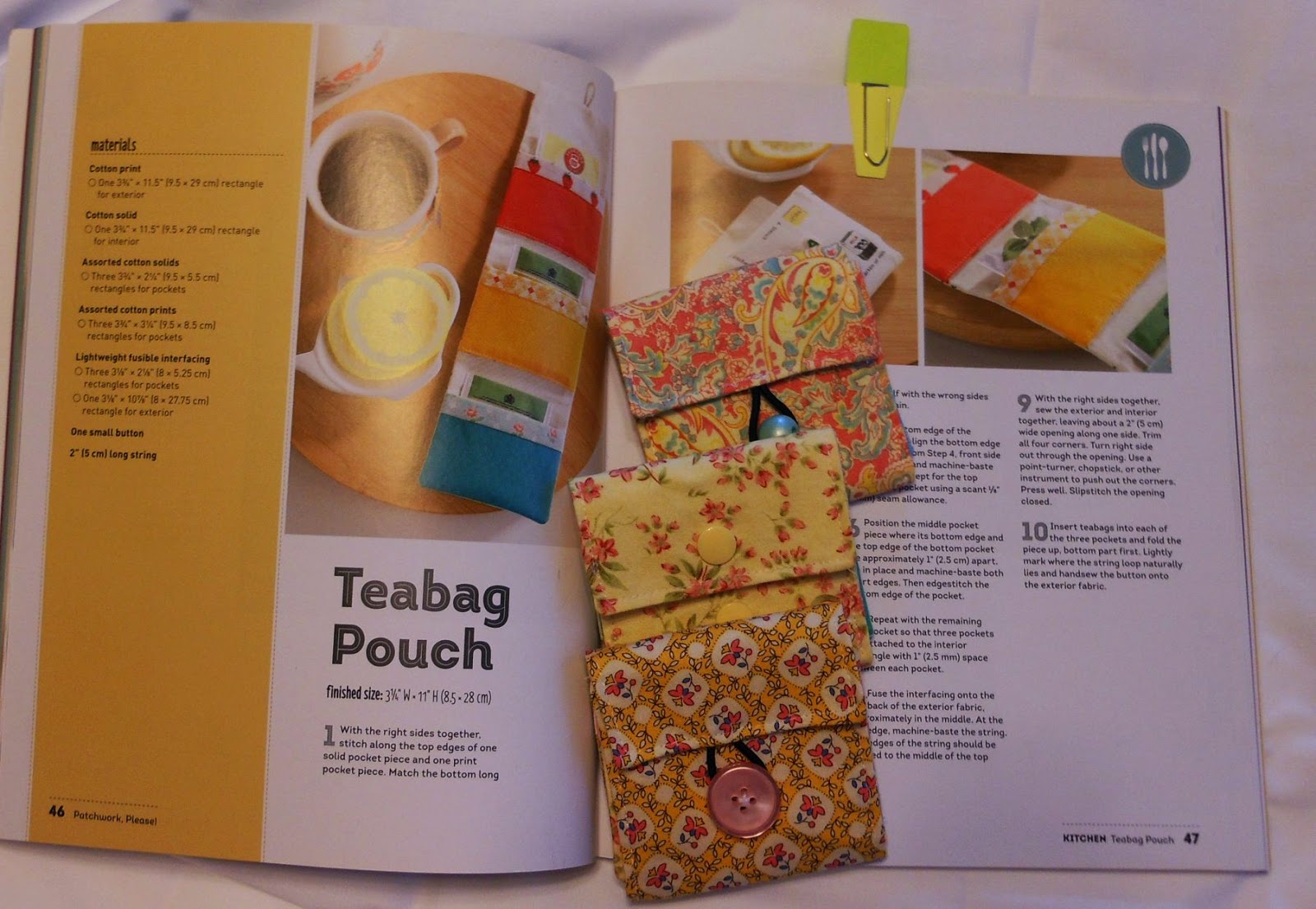 Stoney Lonesome Sew Works: A scrappy little tea wallet.