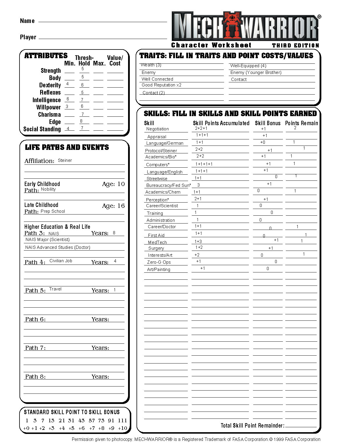 Gamish Designer - Adventures in Game Design: Character Generation ...