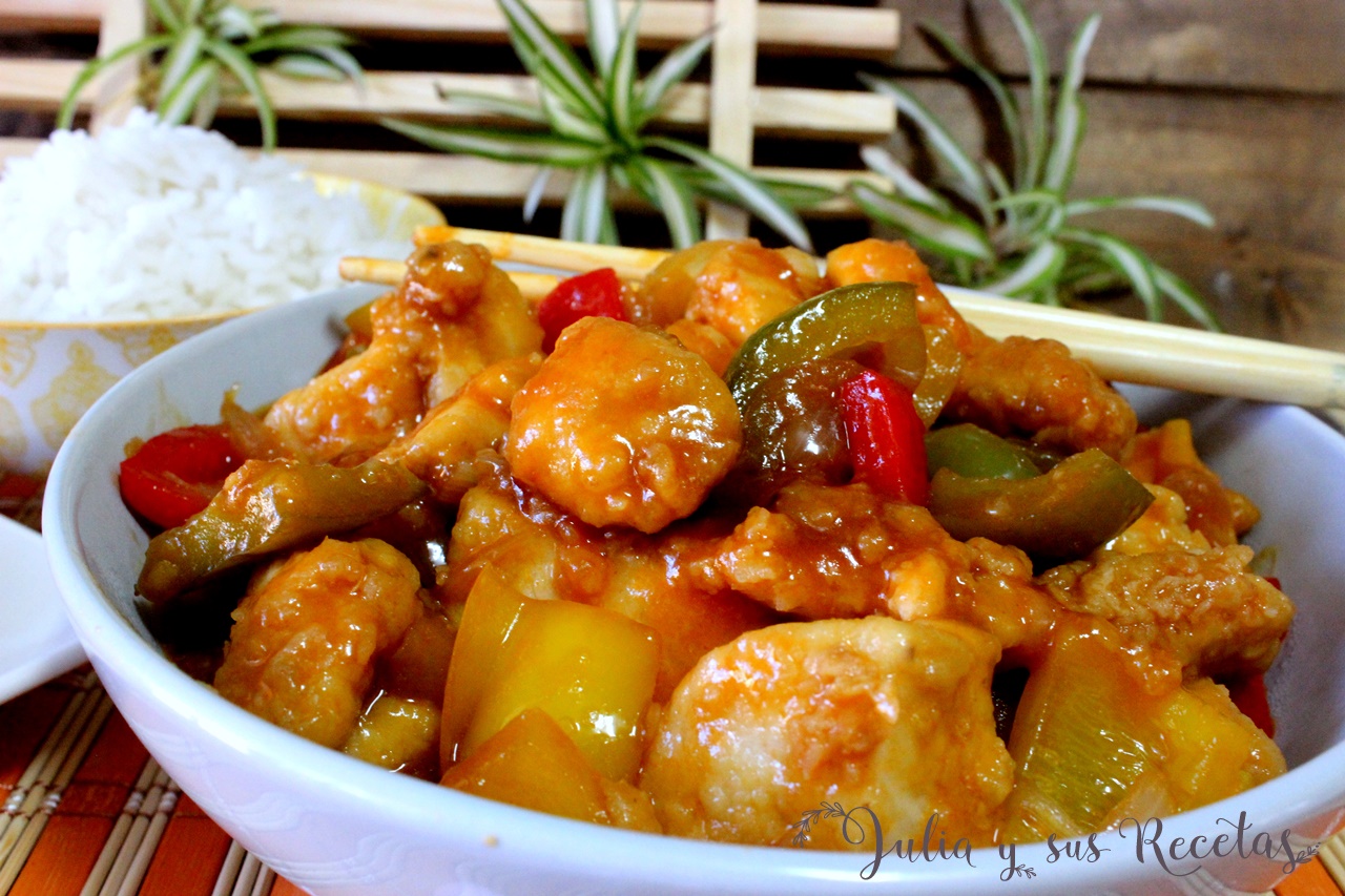 JULIA Y SUS RECETAS: Pollo agridulce chino