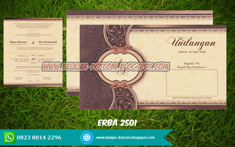 Harga Terbaru Blanko Undangan ERBA Tambahan Desain Baru - Kumpulan Tutorial