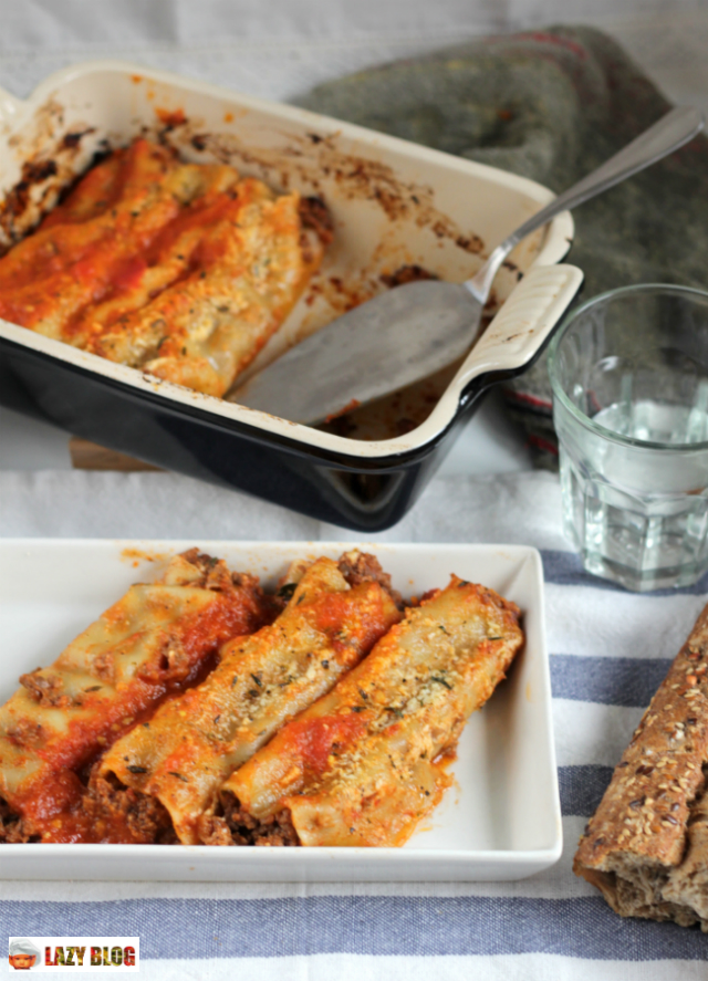 Los canelones más fáciles del mundo mundial. Receta italiana