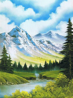 Bob Ross Paintings: Bob Ross landscape workshop with a friendly price