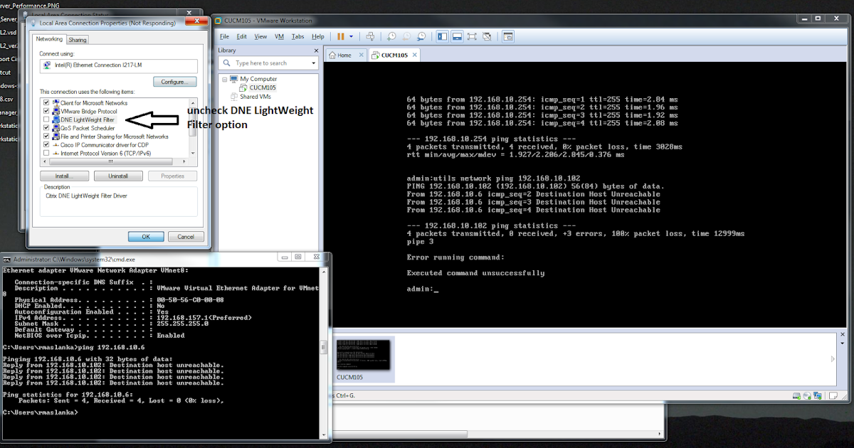 Web Maxtor: VMware Workstation bridged network ping guest host