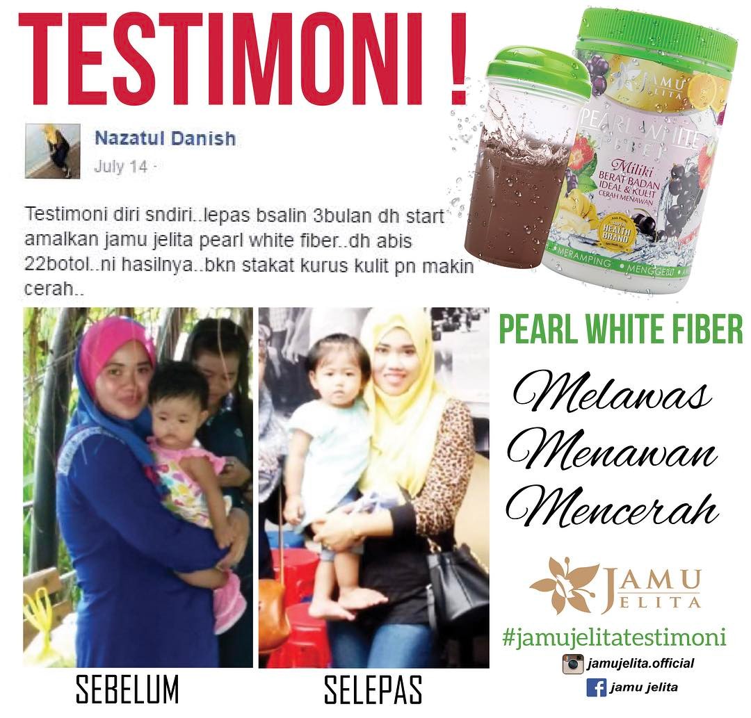 PEARL WHITE FIBER JAMU JELITA | BEAUTY KIOSK