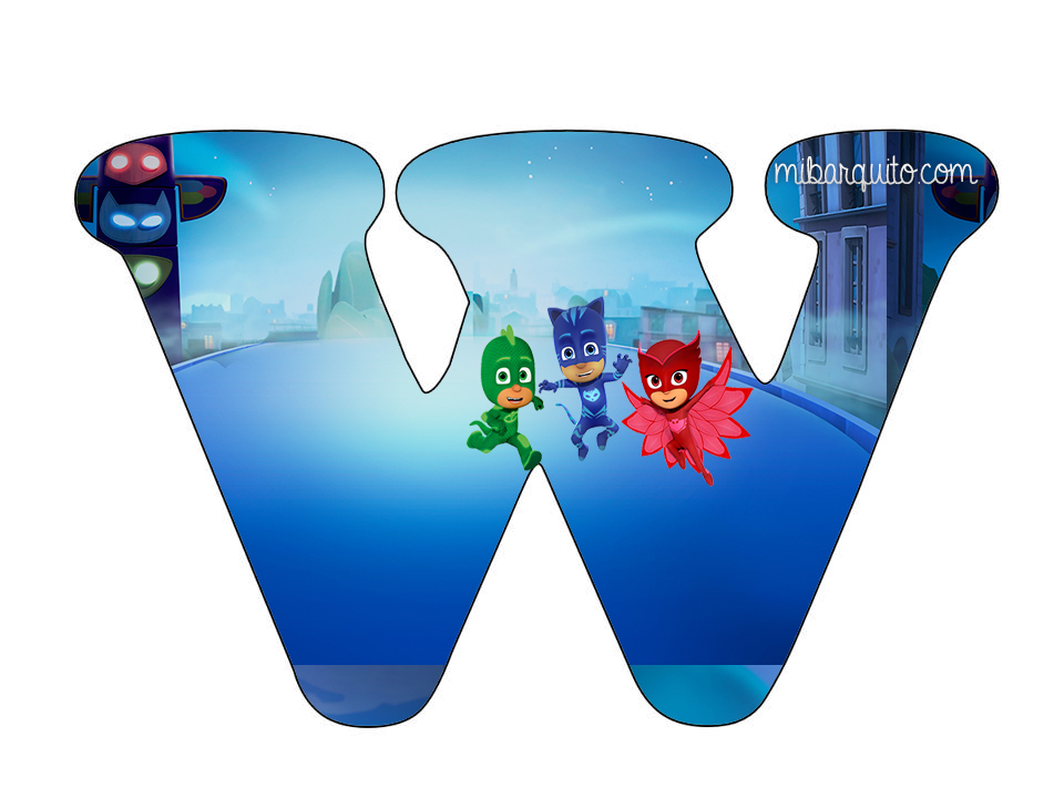 Abecedario de PJ Masks. - Oh my Alfabetos!