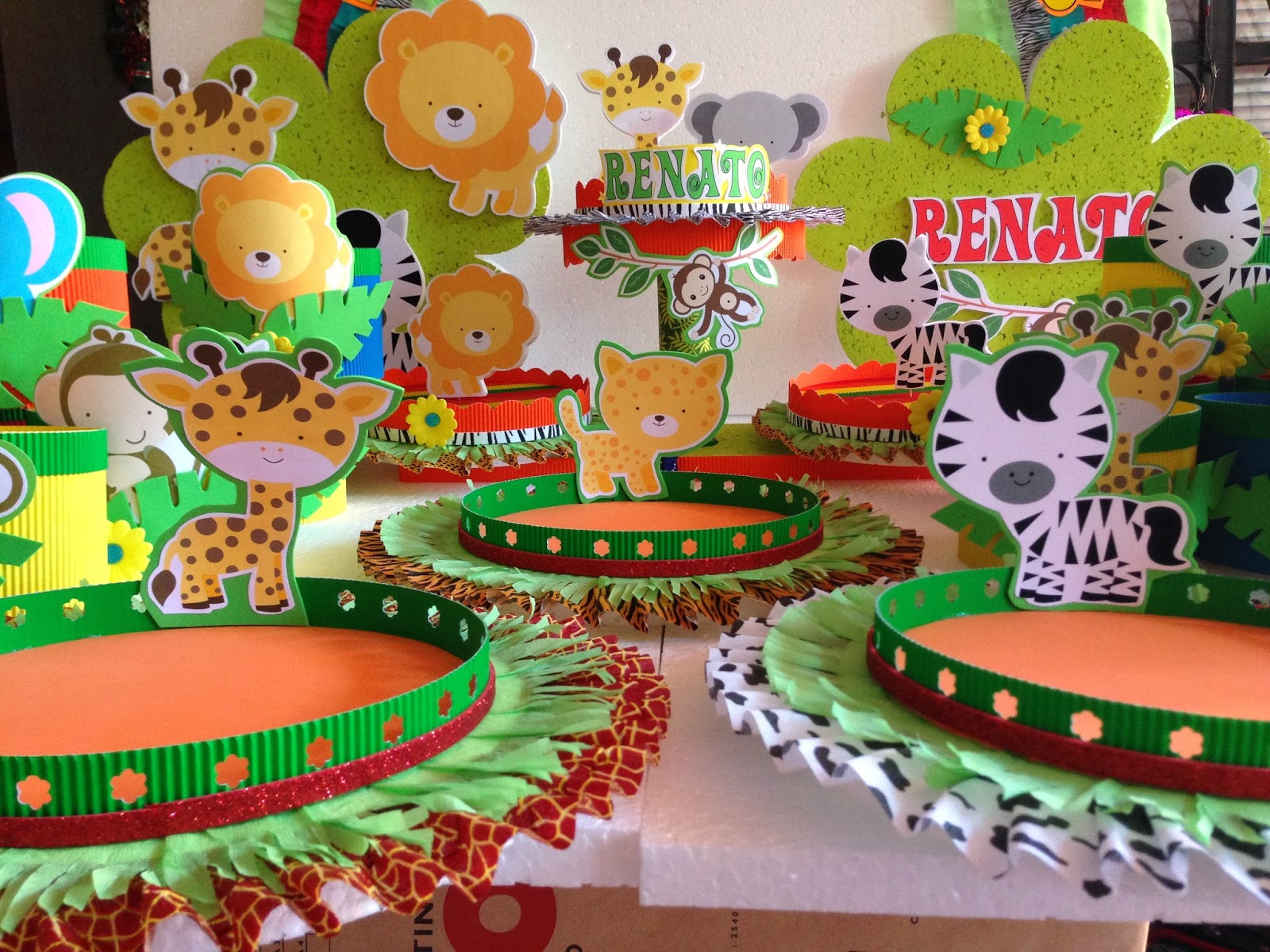 DECORACIONES INFANTILES: animalitos de la selva