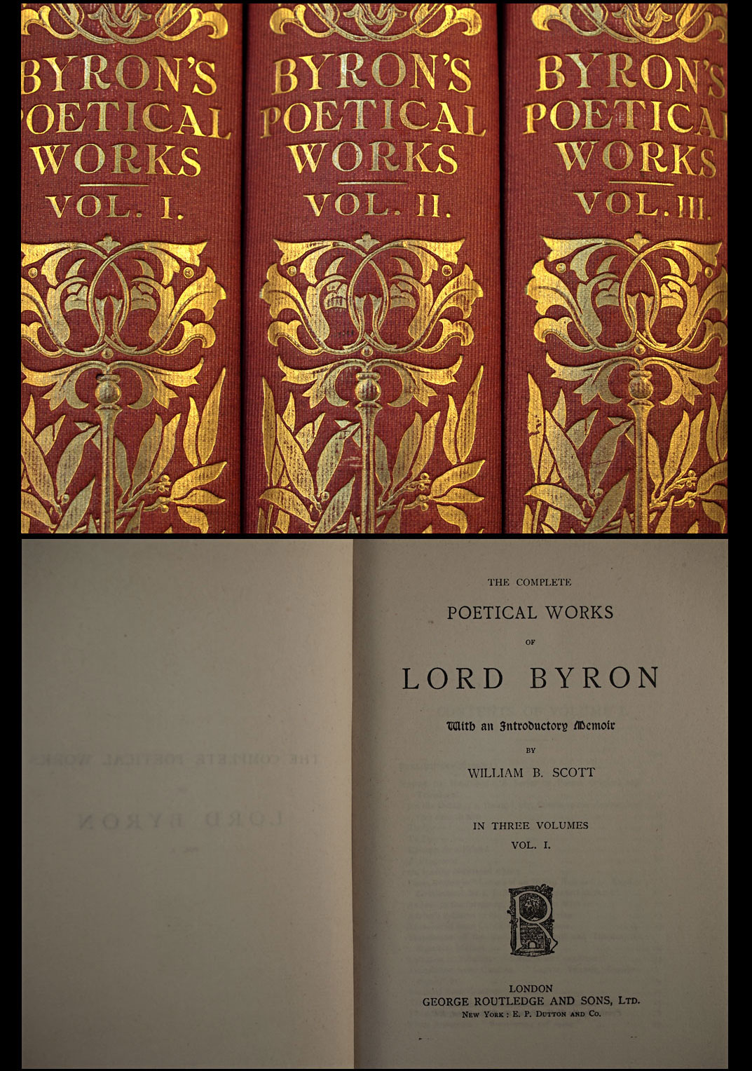 IsFive Antiquarian Books: CA. 1899 COMPLETE POETICAL WORKS OF LORD ...