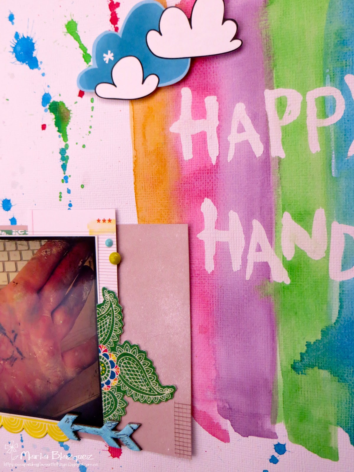 SCRAP & my favourite things: LO Happy hands