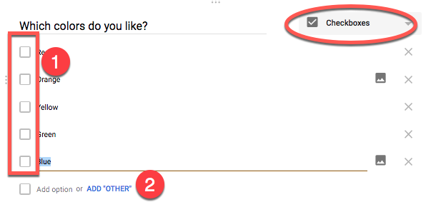 Google Forms - Question Types part I