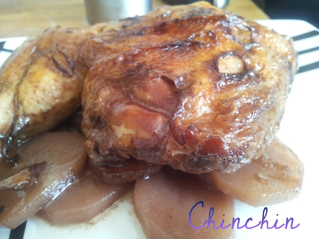 LA COCINA DE CHIN CHIN: Pollo borracho sobre Chaisse longue de patata