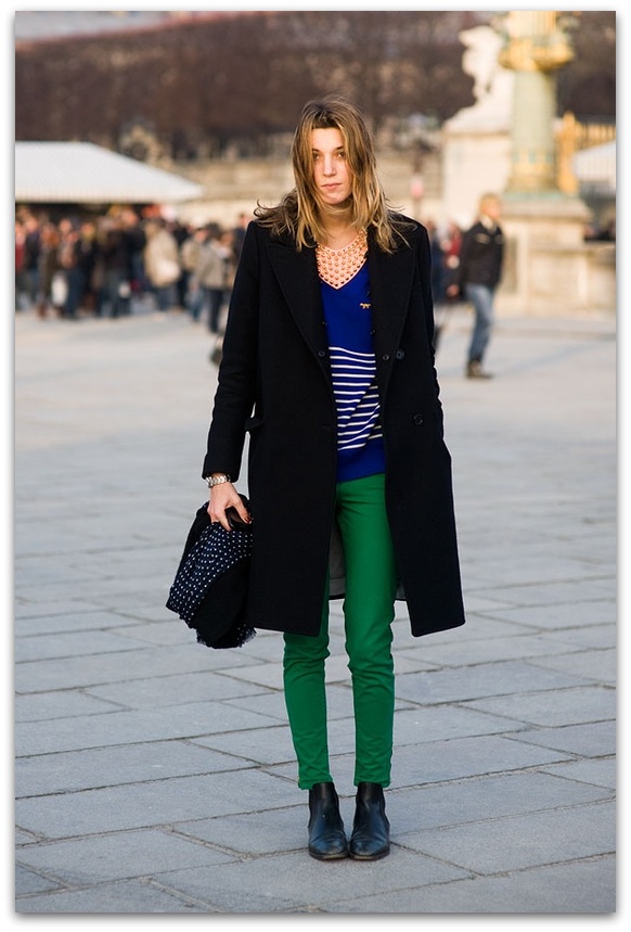 Winter color blocking