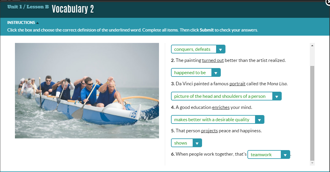 Reading Explorer Unit 1B ~ Homework Answer