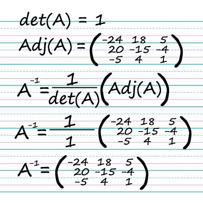 EarthNote: How To Calculate Determinant,Adjoint,and Inverse a 3X3 Matrix