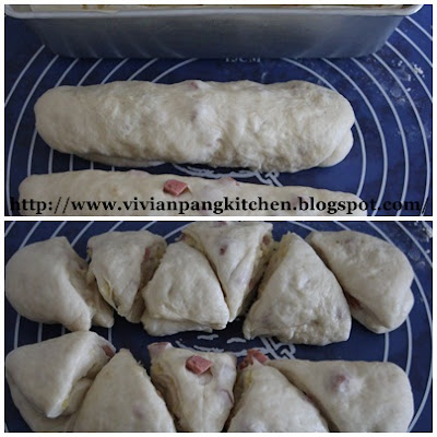 Vivian Pang Kitchen: Sausage Loaf Bread/ Straight Dough Method
