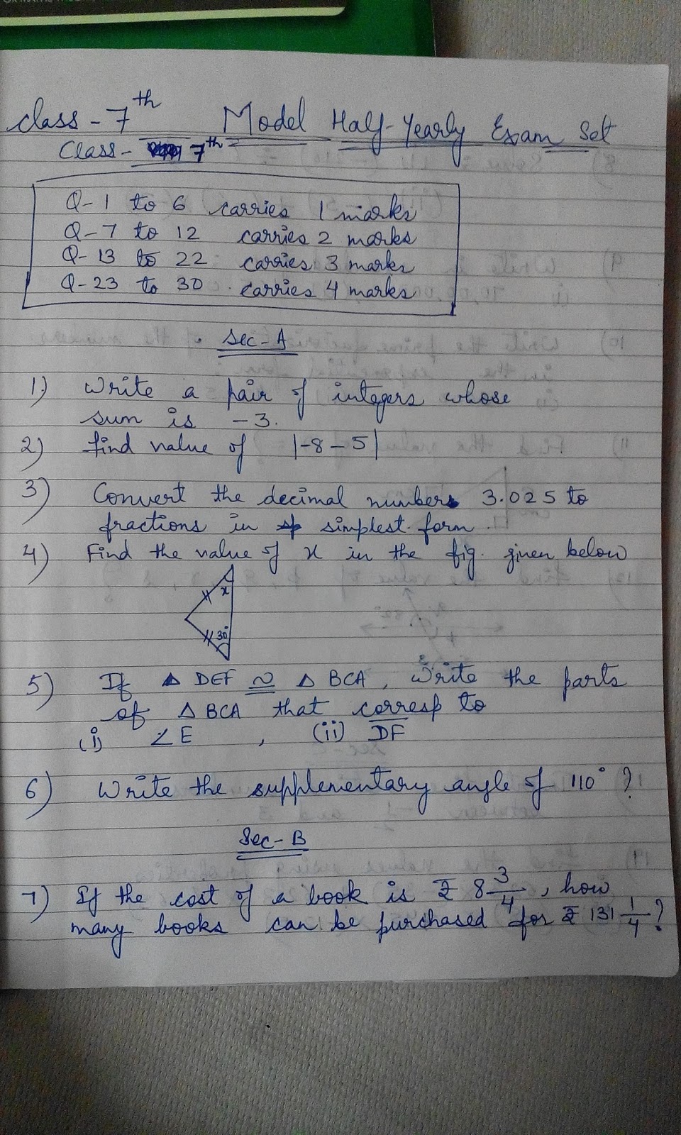 APSG Maths Revision Questions For Half Yearly Exam Class 7 apsg-maths-revision-questions-for-half-yearly-exam-class-7