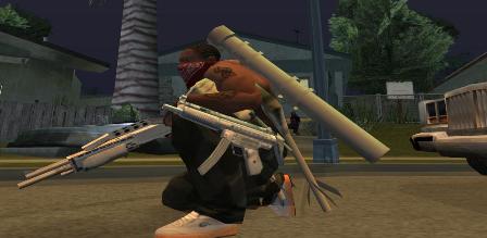 GTA Fury: Armas pelo corpo do CJ San Andreas