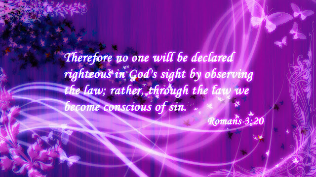 Bible Verse Wallpaper Creations: Romans 3:20