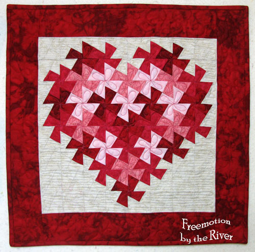 Tutoriales de Patchwork: CORAZÓN TWISTER