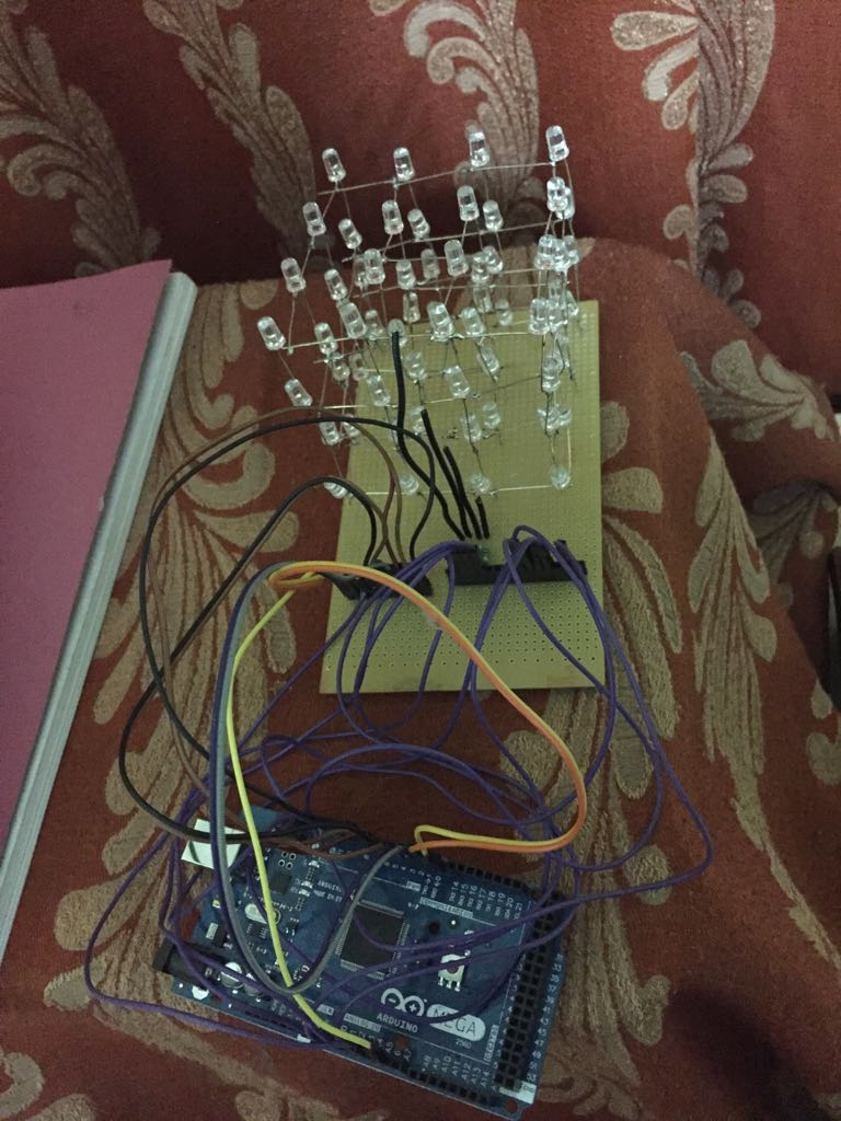 Arduino 4*4*4 LED cube