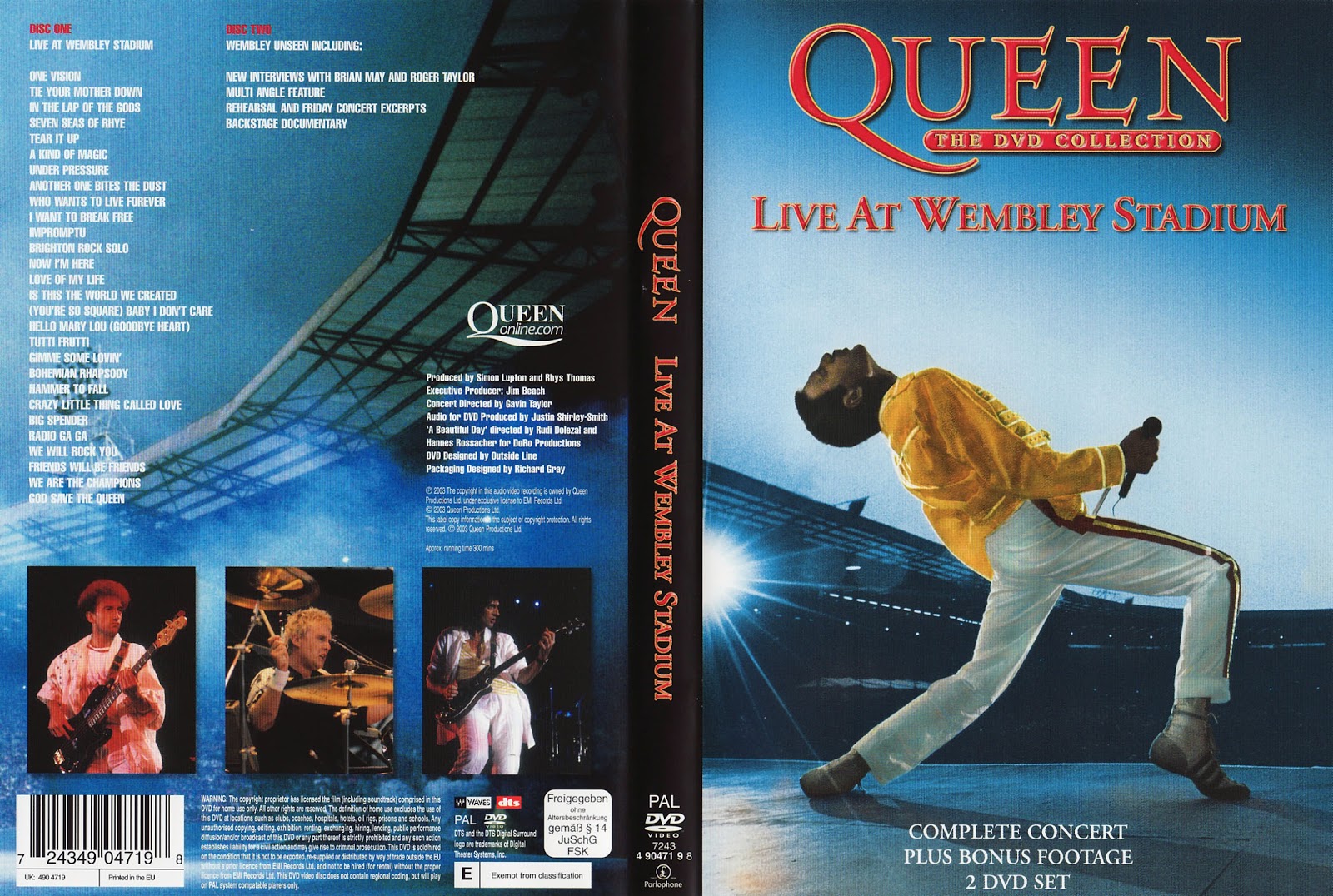Catálogo Dvd Música: Queen - Live At Wembley Stadium