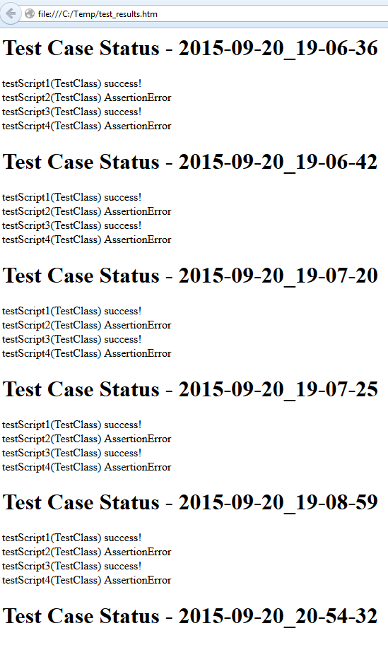 How To Generate a Selenium WebDriver Html Report How To Generate a Selenium WebDriver Html Report