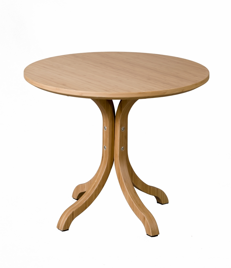 greenbamboofurniture: Carbonized Vertical Bamboo Round Side Table