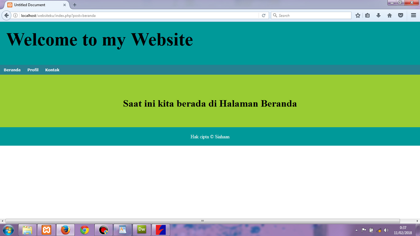 TipsTrik79: Membuat Halaman Dinamis Dengan Program PHP TipsTrik79: Membuat Halaman Dinamis Dengan Program PHP