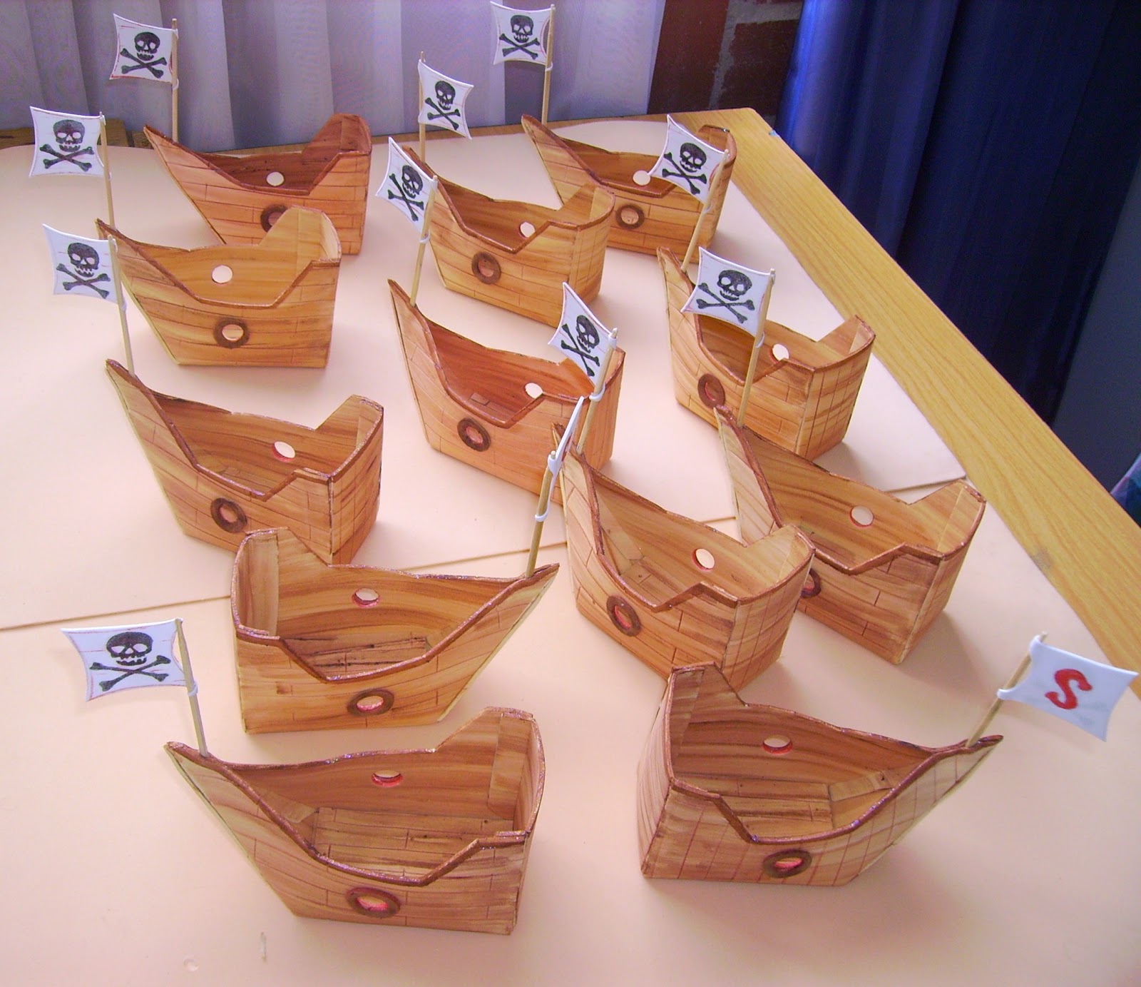 MARDEDI: Barcos Pirata - DULCEROS PARA FIESTA TEMATICA