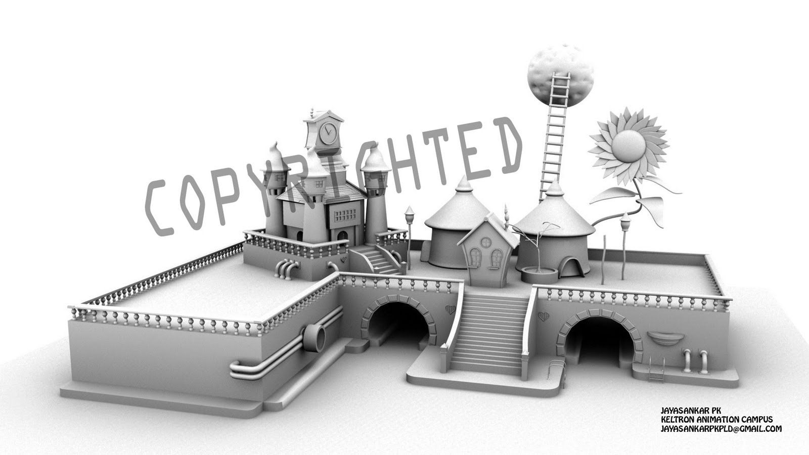 Jayasankar Palode: nicolas castle, castle, castle maya modeling, maya ...