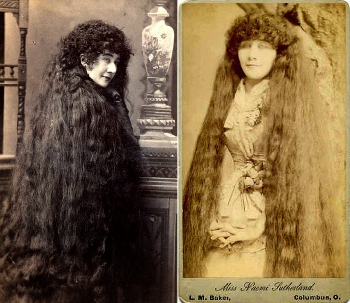 Old-Timey Pictures of the Amazing Seven Sutherland Sisters And Their 37 ...