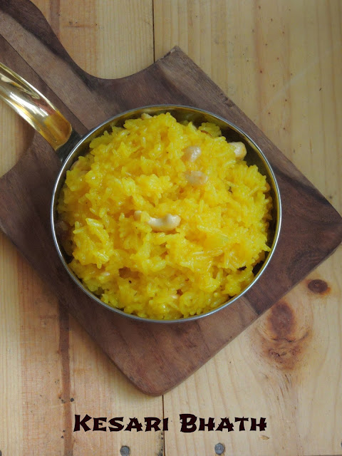 Priya's Versatile Recipes: Sakhar Bhaat/Kesari Bhath/Maharashtrian ...