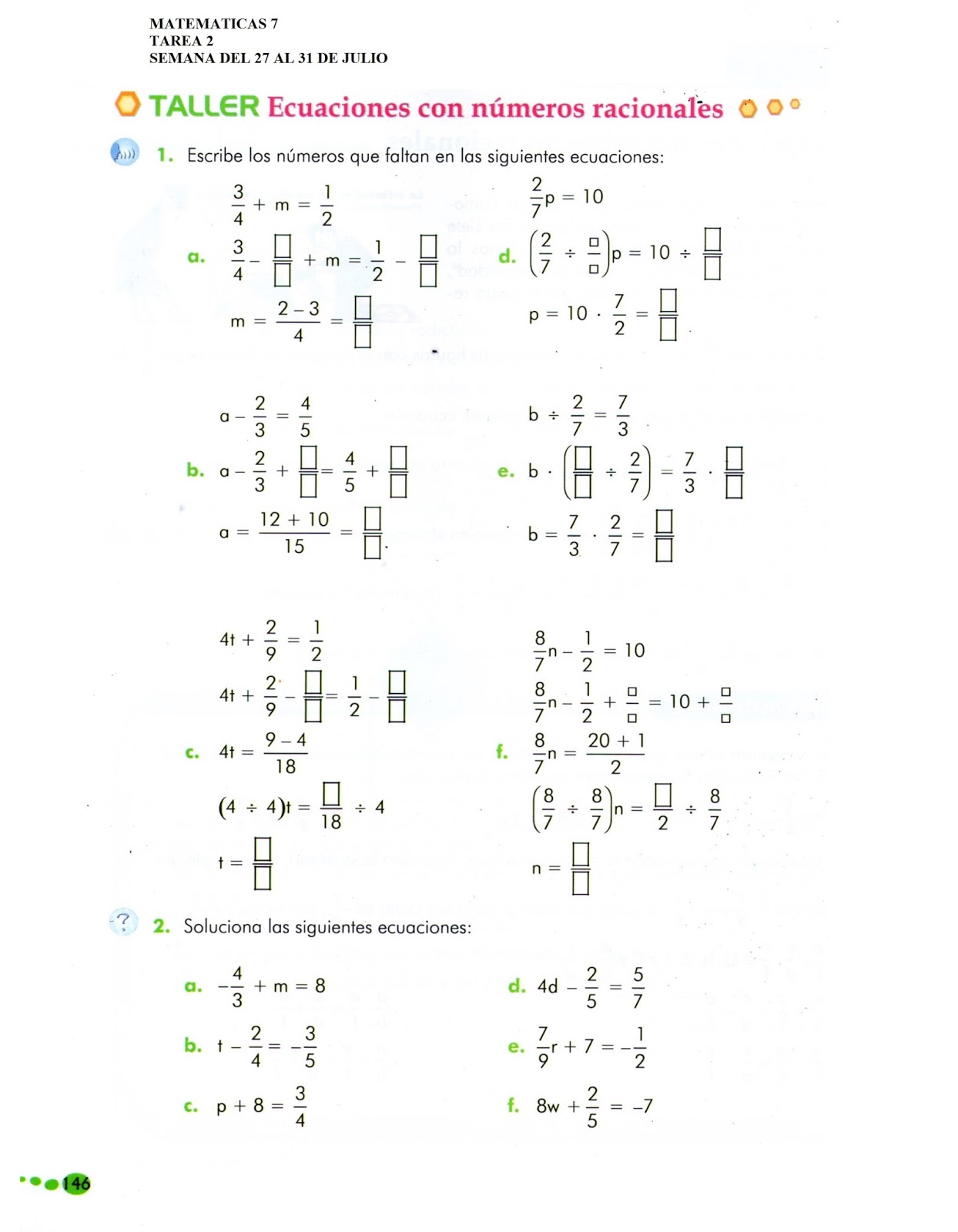 Grado SEPTIMO: MATEMATICAS