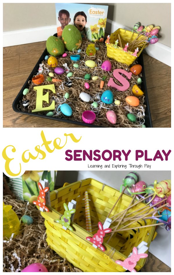 Learning and Exploring Through Play: Easter Sensory Tray