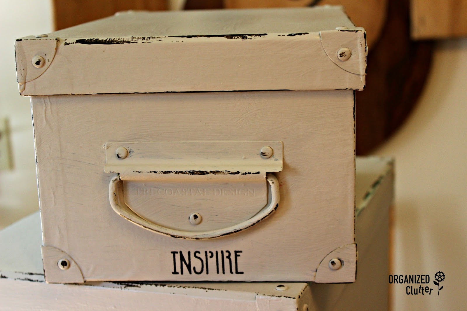 Dated Decorative Storage Box Makeover - Organized Clutter