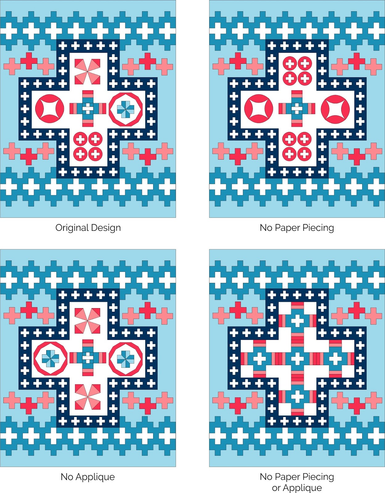 Meadow Mist Designs: Modern Plus Sampler ++ Fabric Requirements