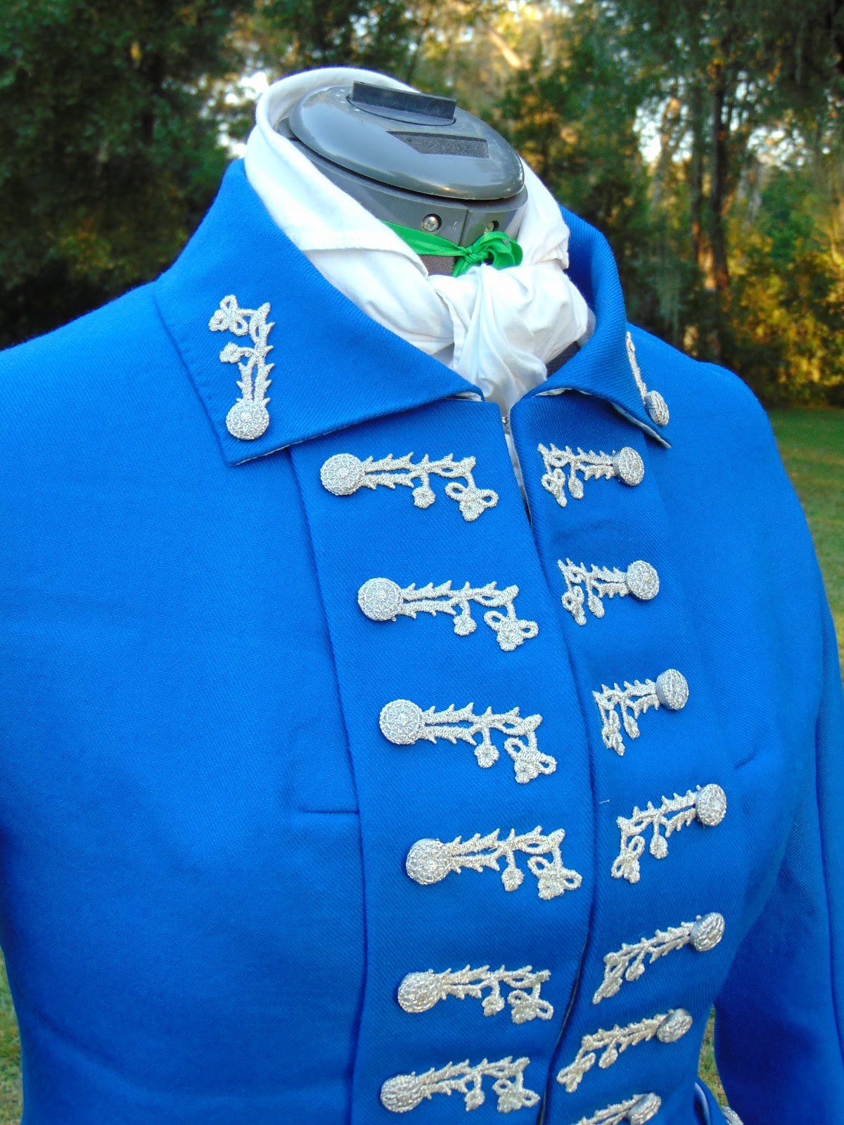 The Antique Sewist: JP Ryan Riding Habit - Royal Blue