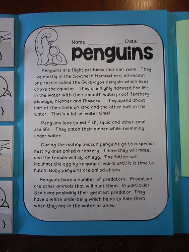 The Paper Maid: Interactive Penguin Lapbook