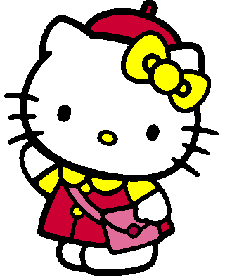 Dibujos de Hello Kitty con color - Imagui