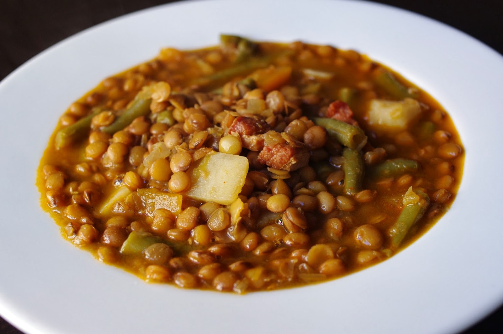 Potaje de lentejas Canario