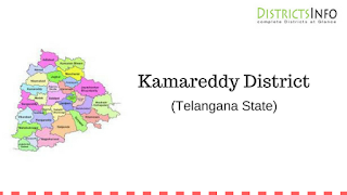Kamareddy District with Mandals in Telangana State
