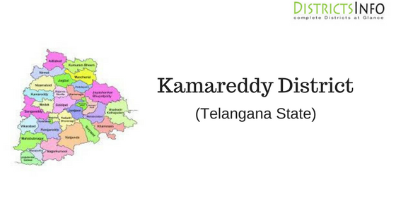 Kamareddy District with Mandals in Telangana State