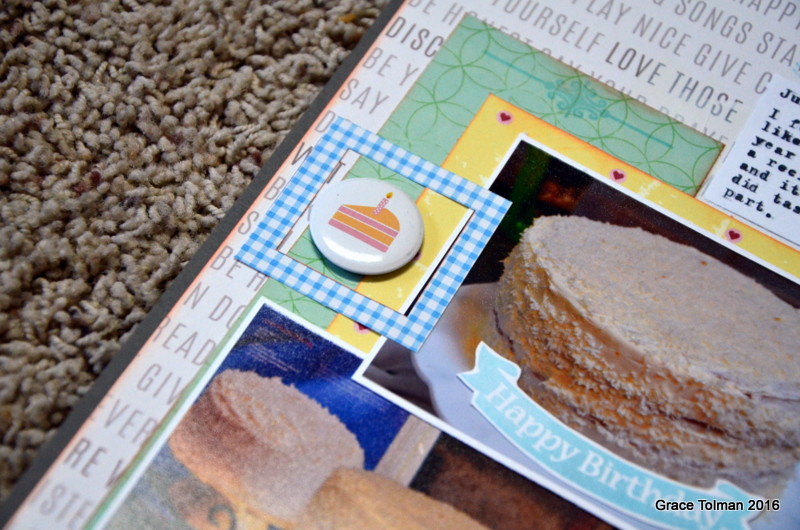 In my shoes: "Celebration Cake" layout