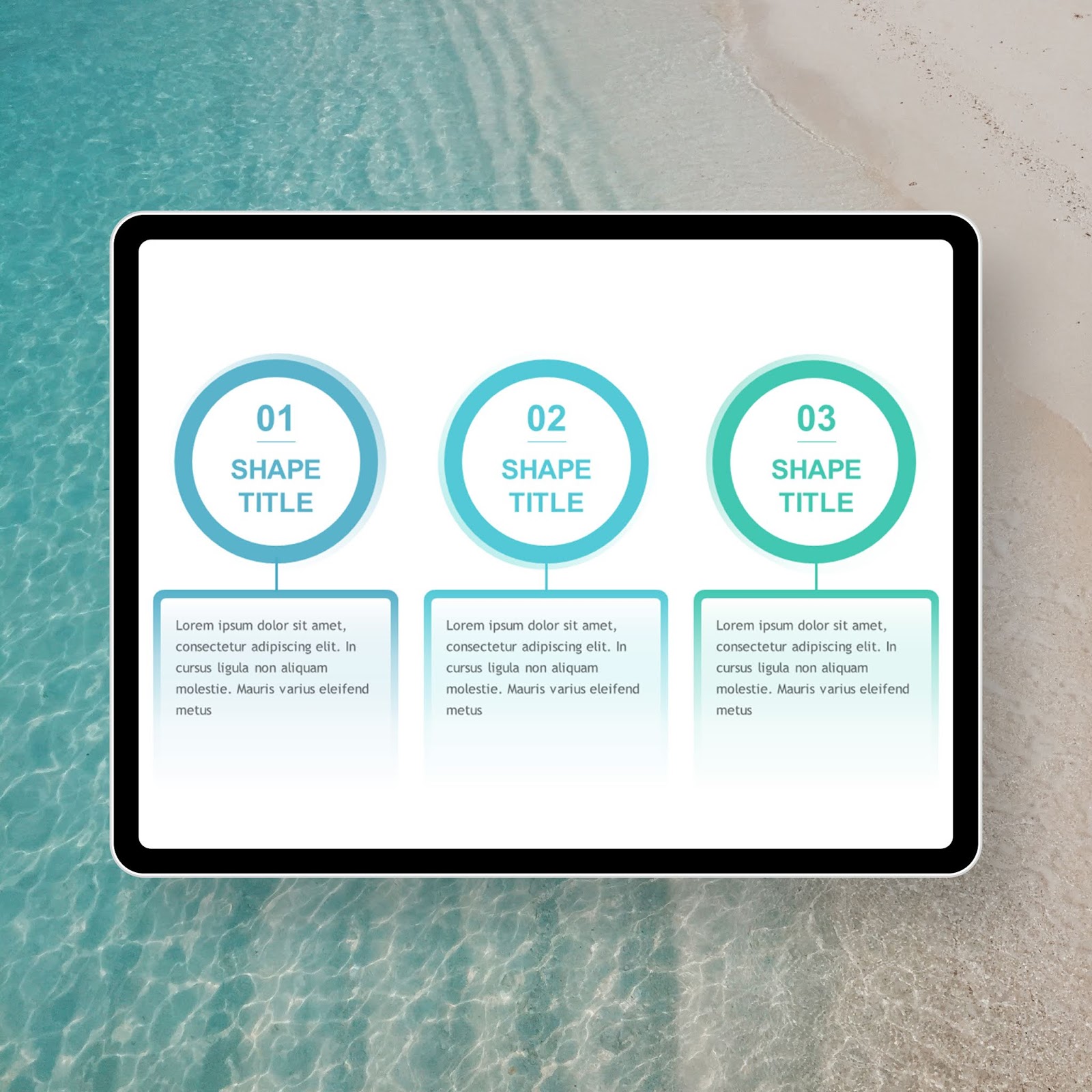 Three Circle Point Gradient PowerPoint Templates - PowerPoint Free