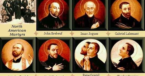 Saint September 26 : North American #Martyrs (some places) - St. Isaac ...