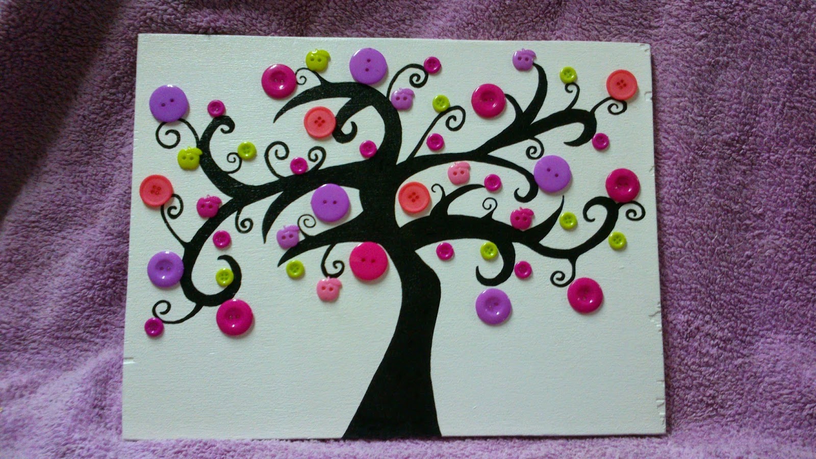 MANUALIDADES. El cajón de pandora: Árbol de botones